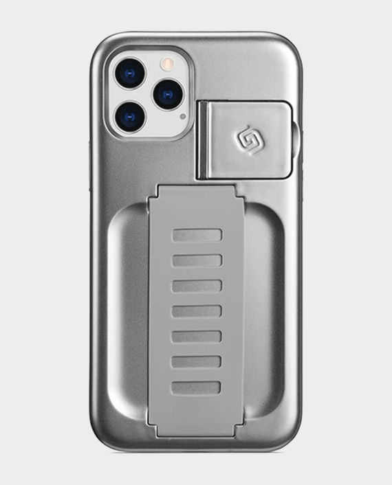 Buy Grip2u iPhone 12 Pro Max Boost Case with Kickstand Metalic Silver ...