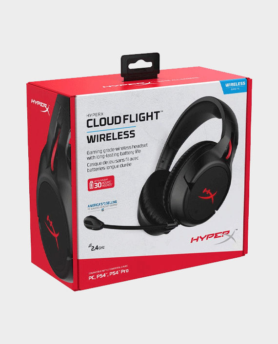Buy HyperX HX-HSCF-BK/EM Cloud Flight Wireless Gaming Headset in Qatar ...