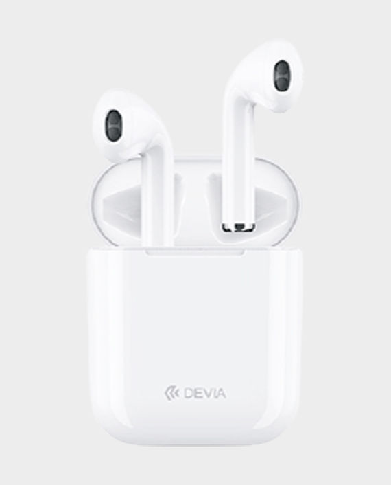 Buy Devia C08 TWS Wireless Earpods White in Qatar - AlaneesQatar.Qa