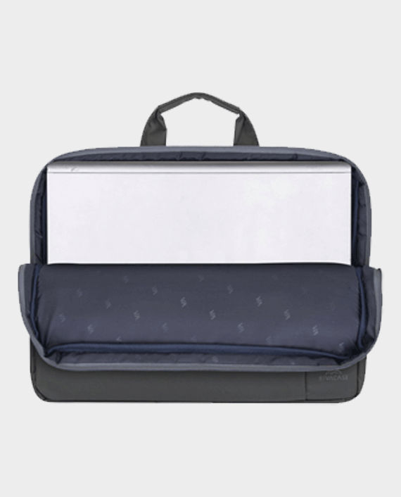 Buy RivaCase 8231 Laptop Bag 15.6 Inch Grey in Qatar - AlaneesQatar.Qa