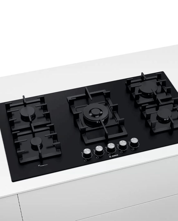 Buy Bosch PPQ9B6O90M Series 6 Gas Hob 90cm in Qatar - AlaneesQatar.Qa