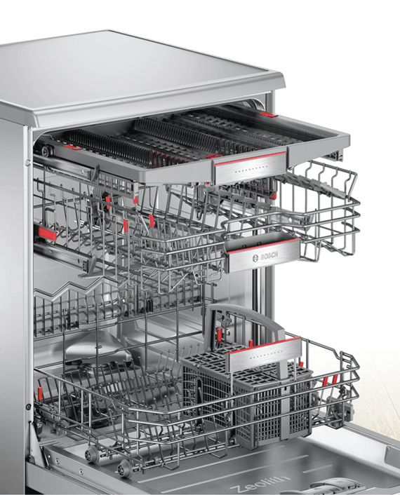 Buy Bosch SMS88TI30M Series 8 Free-Standing Dishwasher Stainless Steel in Qatar - AlaneesQatar.Qa