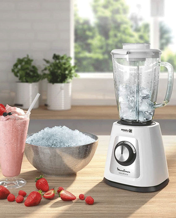 Buy Moulinex LM435127 Blendforce 1.7 Litre Glass Blender 700W in Qatar ...