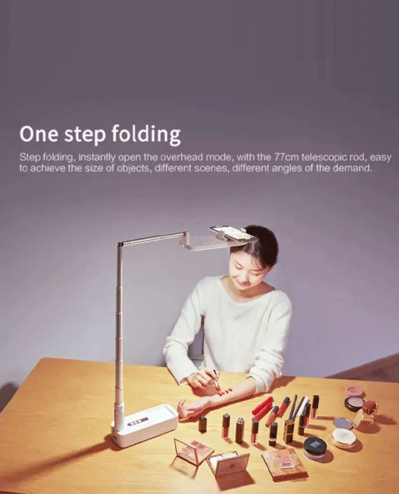 Buy V6 Multi-function Box Foldable Mobile Phone Holder with Fill Light ...