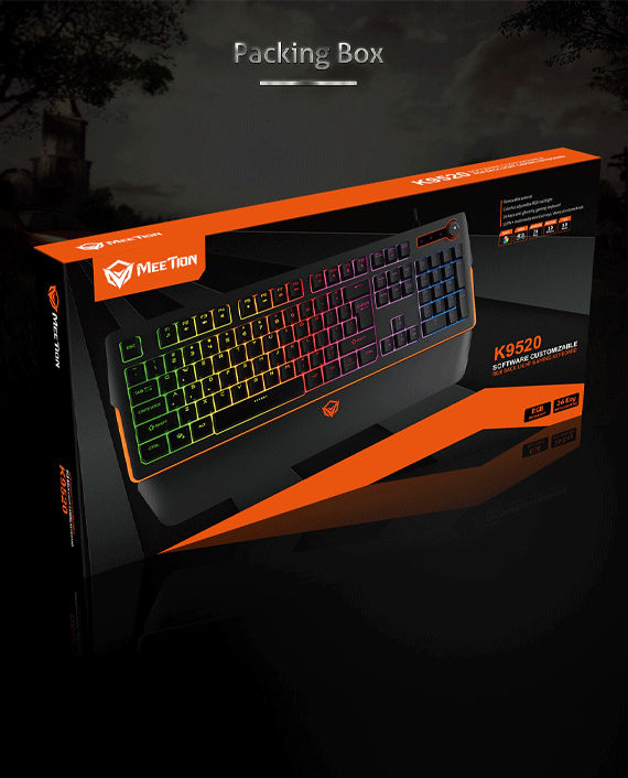 Buy Meetion MT-K9520 RGB Magnetic Wrist Rest Gaming Keyboard in Qatar ...