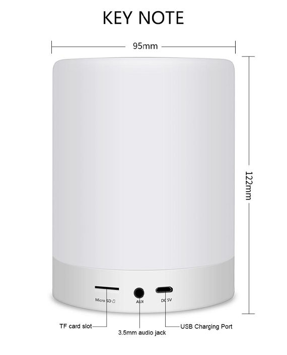 Buy Wink LV2016 Smart Touch Colorful Night Light Lamp with Handle Function in Qatar ...