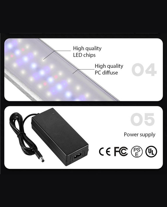 Buy Glint LED Aquarium Lights with 2.4G Remote IP68 60cm in Qatar - AlaneesQatar.Qa