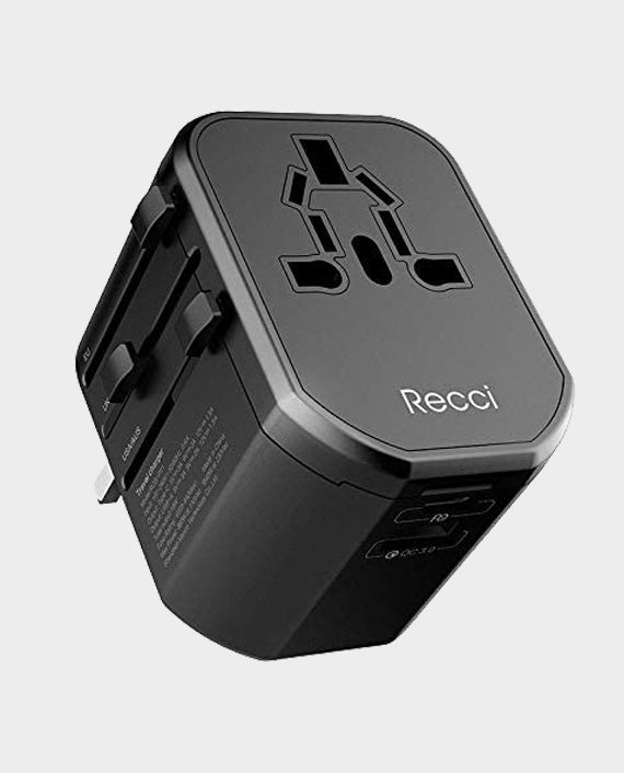 Buy Recci RCG-P01 Universal PD Fast Charging Travel Adapter in Qatar - AlaneesQatar.Qa