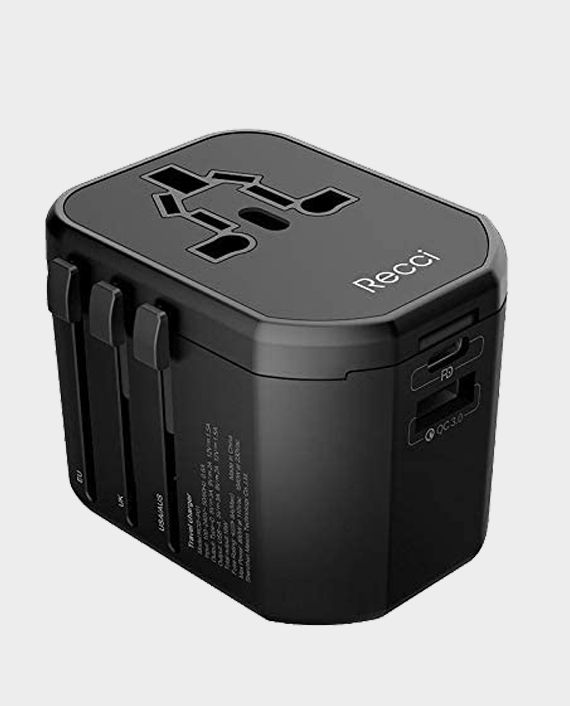 Buy Recci RCG-P01 Universal PD Fast Charging Travel Adapter in Qatar - AlaneesQatar.Qa