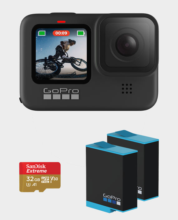 Buy GoPro Hero 9 Bundle With Extra Battery in Qatar - AlaneesQatar.Qa