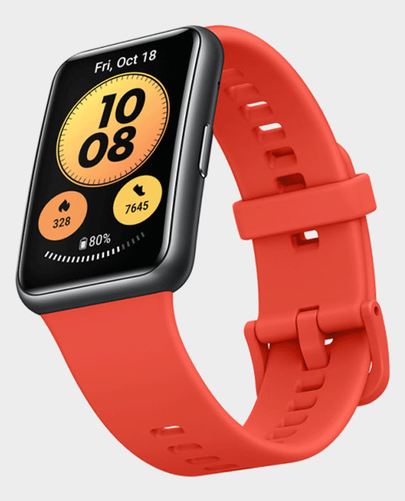 Buy Huawei Watch Fit New Red in Qatar - AlaneesQatar.Qa