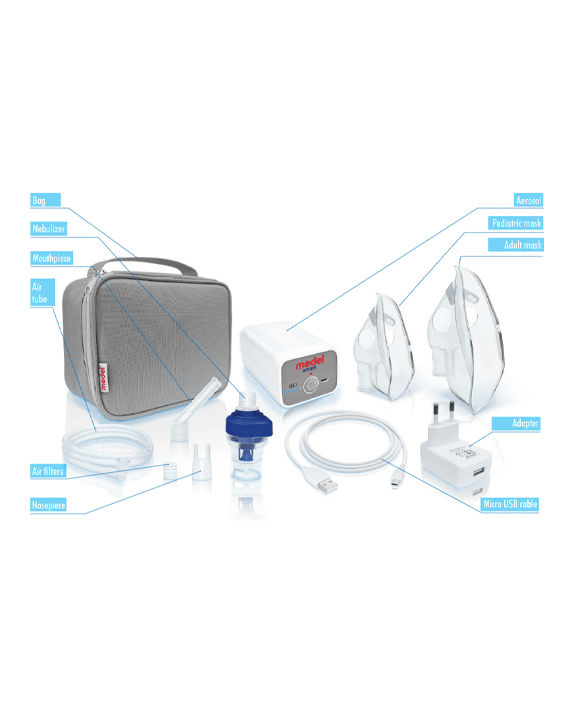 Buy Medel REF 95151 Smart Portable Micro Comporessor Nebulizer in Qatar ...