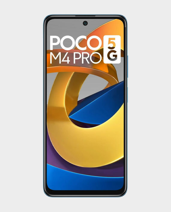 Buy Xiaomi Poco M4 Pro 5G 6GB 128GB Cool Blue in Qatar - AlaneesQatar.Qa