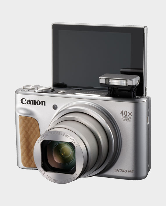 Buy Canon PowerShot SX740HS Digital Camera Silver in Qatar - AlaneesQatar.Qa