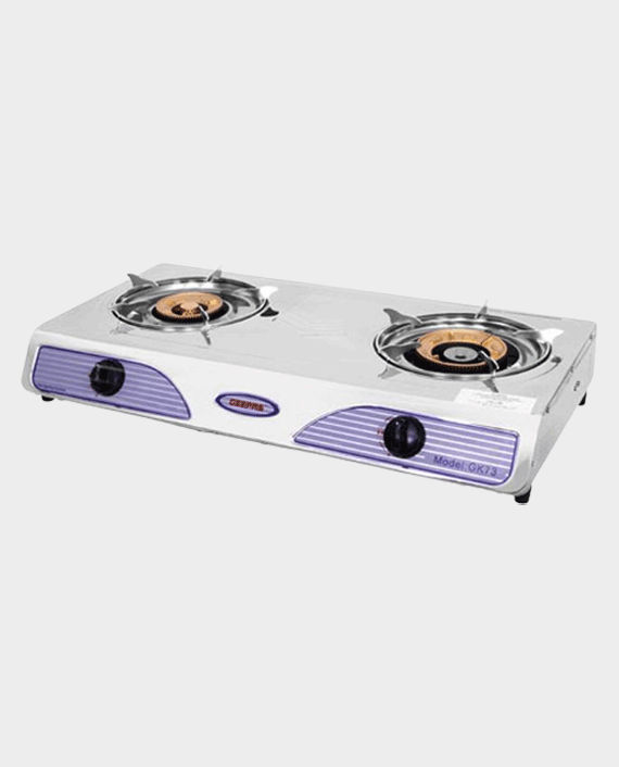 Buy Geepas GK73 Double Gas Burner with Auto Ignition System in Qatar ...
