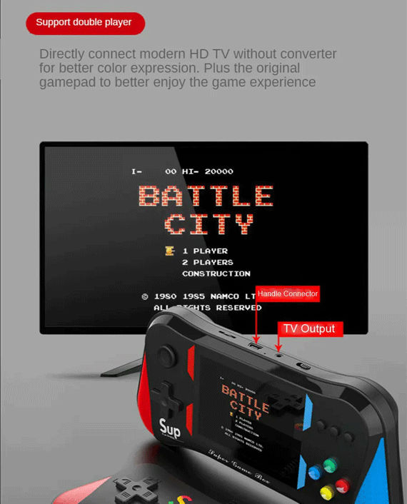 Buy X7M Handheld Game Console Built in 500 Games in Qatar - AlaneesQatar.Qa