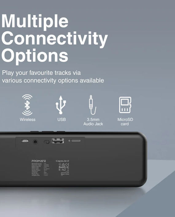 Buy Promate Crystal Sound HD Wireless Speaker Capsule 2 in Qatar ...