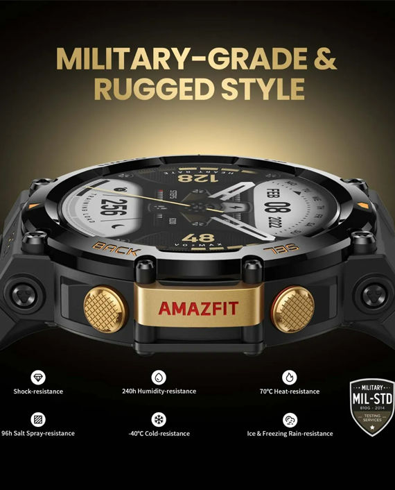 Buy Amazfit T-Rex 2 (A2170) Ember Black in Qatar - AlaneesQatar.Qa