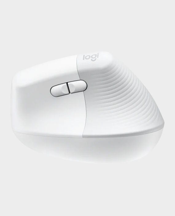 Buy Logitech Lift Vertical Ergonomic Mouse White in Qatar - AlaneesQatar.Qa
