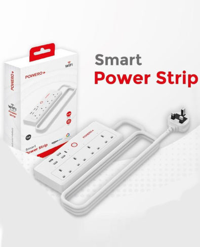Buy Powero+ WiFi Smart Power Strip with 20W PD PR-PSS4UKPD White in ...