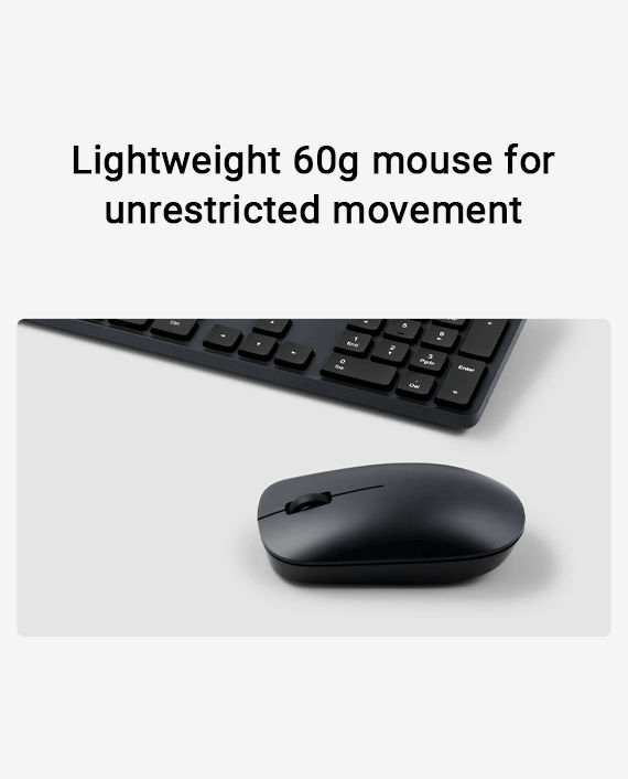Buy Xiaomi Wireless Keyboard and Mouse Combo BHR6100GL in Qatar ...