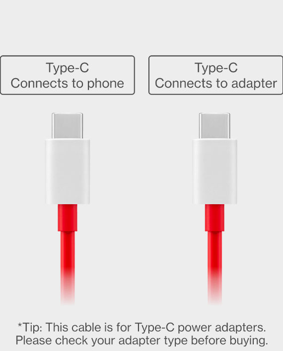 Buy One Plus SUPERVOOC Type-c To Type-c Cable 100cm Red in Qatar ...
