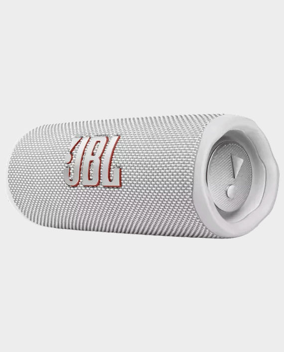 Buy JBL Flip 6 Waterproof Portable Bluetooth Speaker (White) in Qatar - AlaneesQatar.Qa