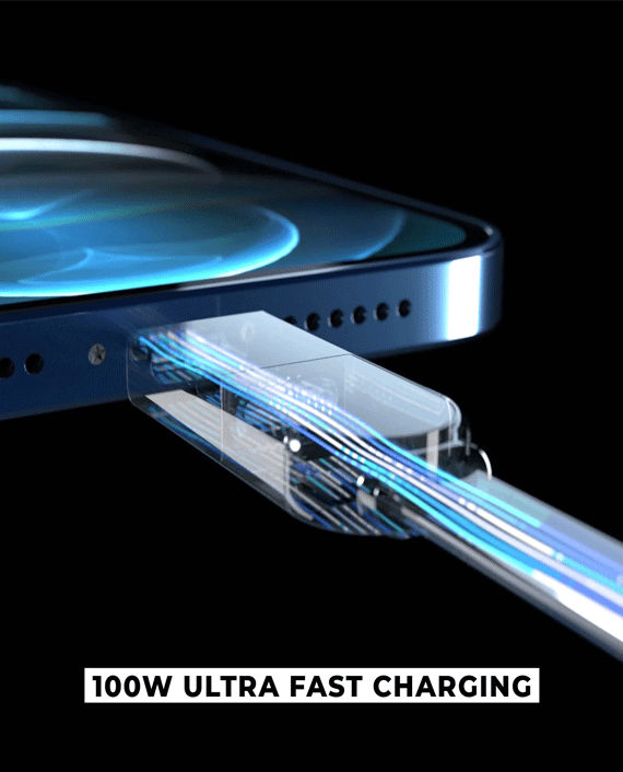 Buy RollingSquare inCharge X Max 6 in 1 Cable 5ft/1.5m (Lava Black) in ...