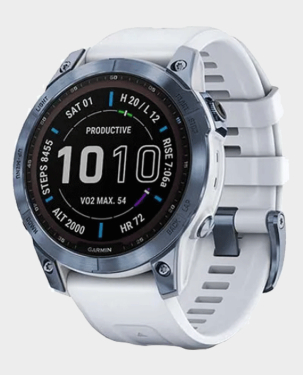 Buy Garmin 010-02540-25 Fenix 7 Sapphire Solar Edition Mineral Blue DLC ...