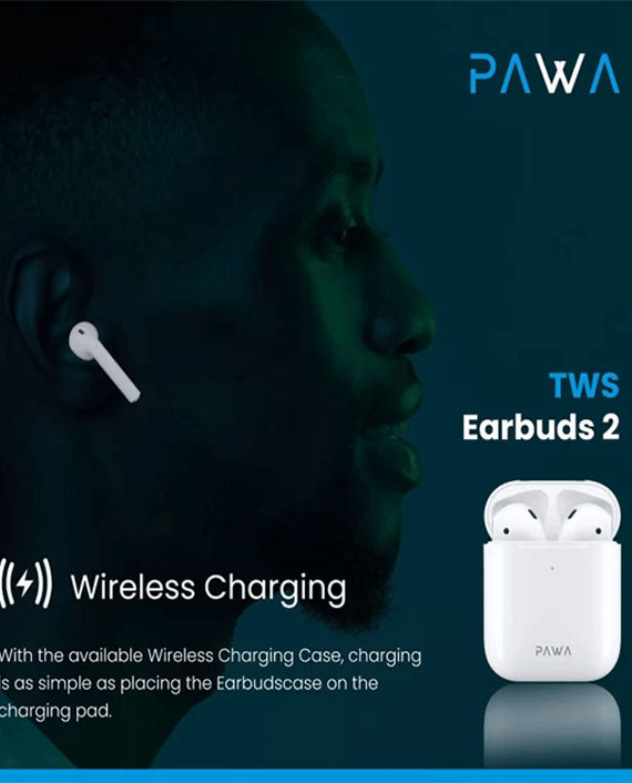 Buy Pawa TWS Earbuds 2 (White) in Qatar - AlaneesQatar.Qa