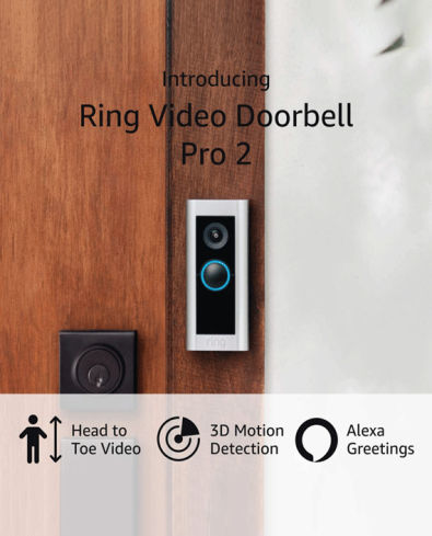 Buy Ring Video Doorbell Pro 2 with Plug-In Adapter in Qatar ...