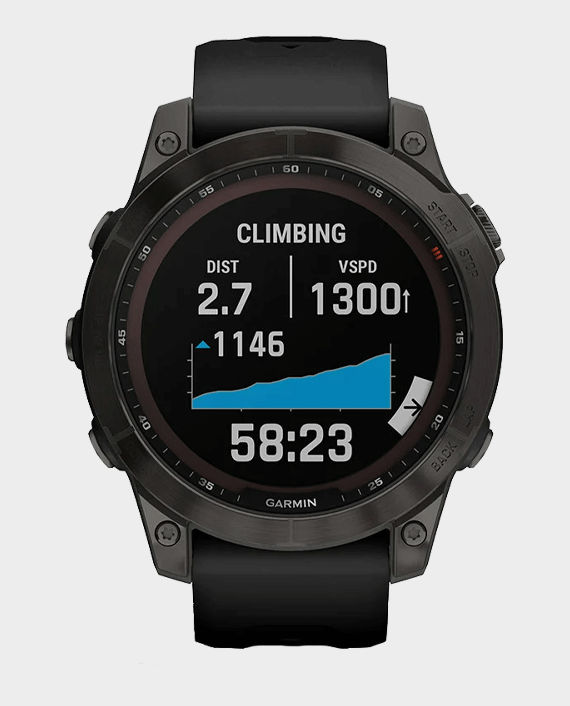 Buy Garmin 010-02540-21 Fenix 7 Sapphire Solar (Carbon Grey DLC ...