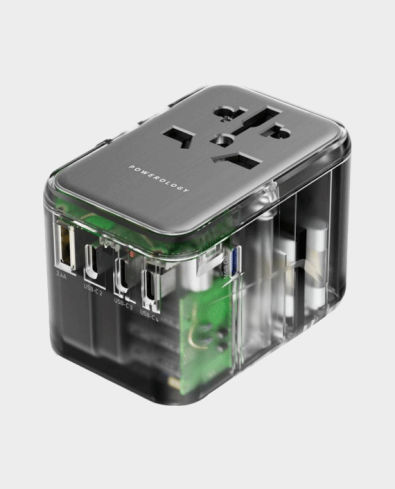 Buy Powerology Universal Multi-Port Travel Adapter 4X Type-C with USB-A ...
