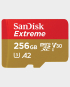 Buy SanDisk Extreme A2 Micro Memory Card 256GB in Qatar - AlaneesQatar.Qa