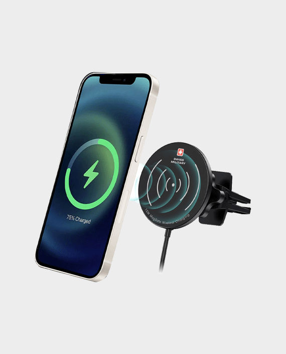 Buy Swiss Military Magsafe Wireless Car Charger 15w in Qatar ...