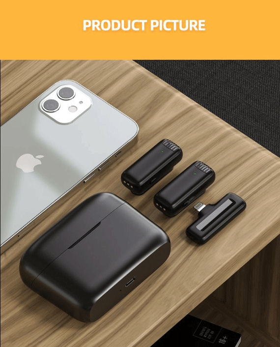 Buy Green 2 in 1 Wireless Microphone Lightning GN2WMICCLGBK in Qatar ...