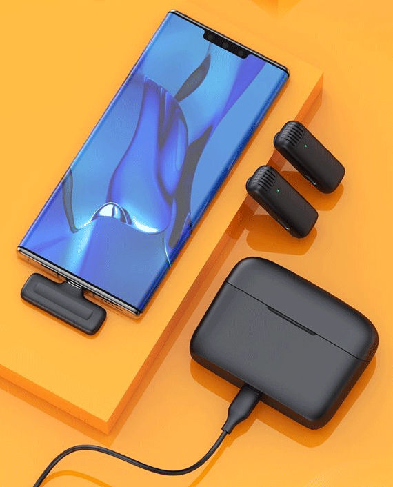 Buy Green 2 in 1 Wireless Microphone Type-C GN2WMICTYCBK in Qatar ...