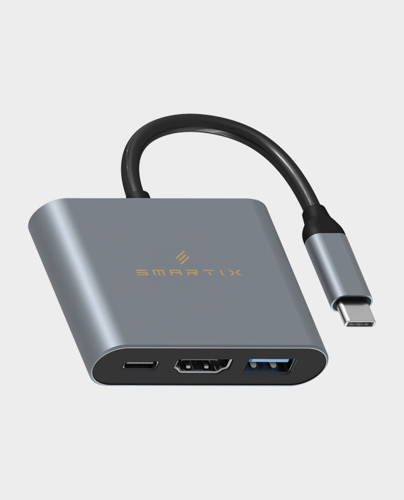 Buy Smartix Premium SMHBC3 3 in1 Hub With Cable (Midnight Gray) in ...