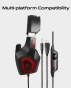 Buy VERTUX Denali Wired Gaming Headset (Red) in Qatar - AlaneesQatar.Qa