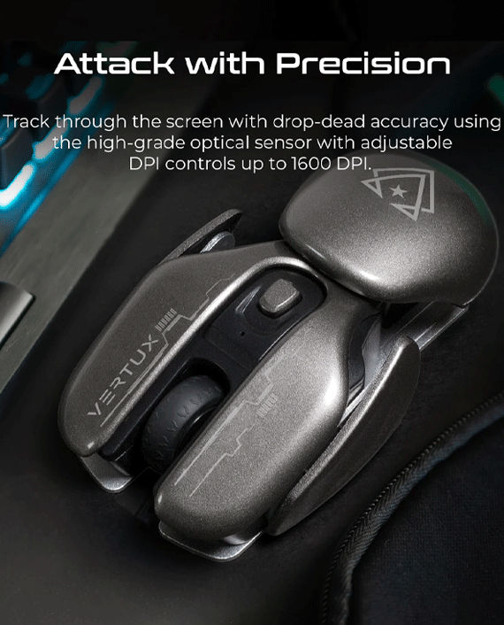 Buy Vertux Glider High Performance Ergonomic Wireless Gaming Mouse in ...