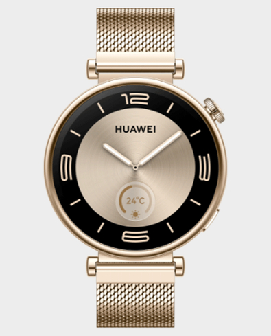 Buy Huawei Watch GT 4 (41mm, Light Gold, Gold Milanese Strap) in Qatar ...