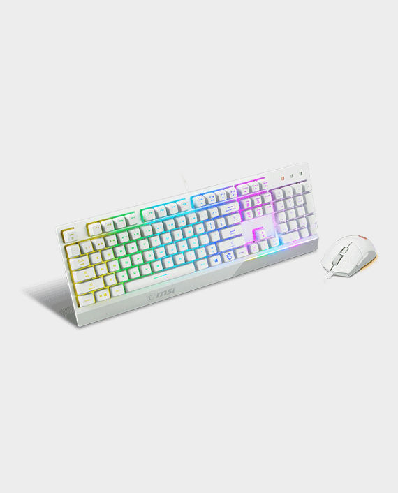Buy MSI Vigor GK30 Combo Gaming Keyboard & Mouse (White) in Qatar ...
