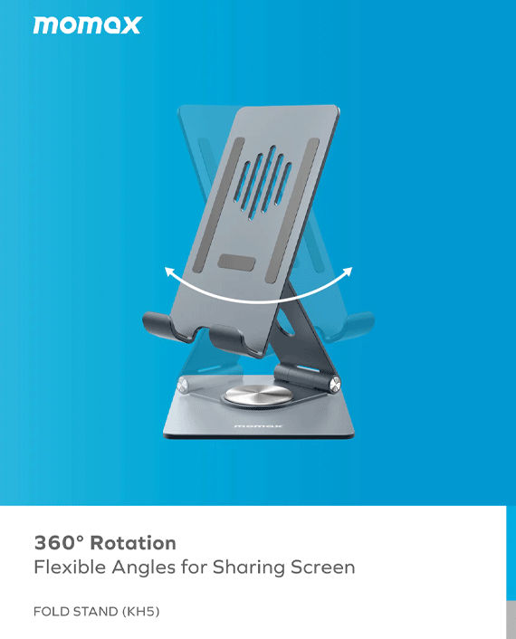 Buy Momax Fold Stand Rotatable Phone and Tab Stand KH5E - Space Grey ...