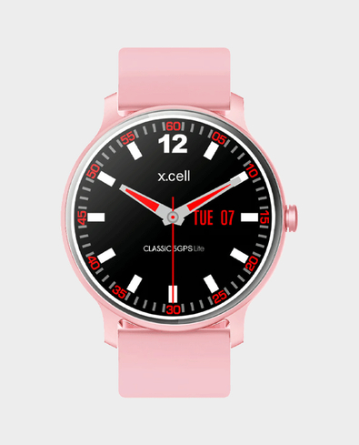 Buy X.cell Smartwatch Classic 5 GPS Lite (Pink) in Qatar - AlaneesQatar.Qa