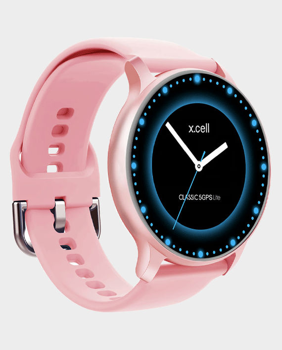 Buy X.cell Smartwatch Classic 5 GPS Lite (Pink) in Qatar - AlaneesQatar.Qa