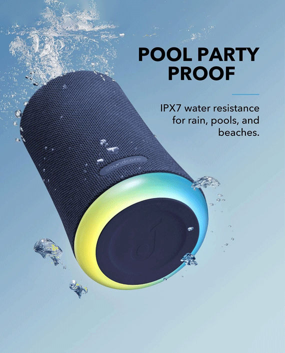 Buy Anker Soundcore Flare Mini Portable Waterproof Speaker (Blue) in ...