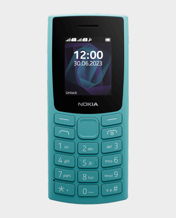 Buy Nokia 105 DS 2023 ( Cyan ) in Qatar - AlaneesQatar.Qa