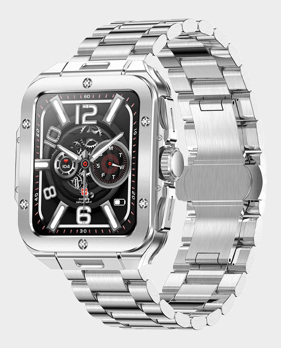 Buy Swiss Military ALPS 2 Smart Watch Silver Frame with Stainless Steel ...