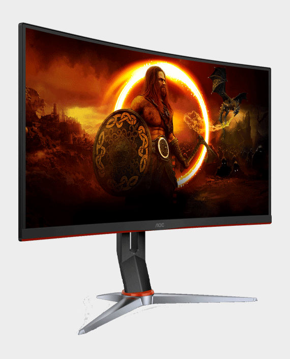 Buy AOC Monitor Gaming 240hz 0.5ms Curved C27G2Z (Black/Red) in Qatar ...