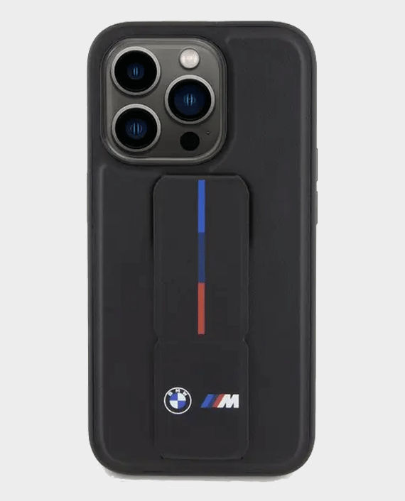 Buy BMW iPhone 15 Pro Max Leather Case with Sign Diamond Pattern (Black ...